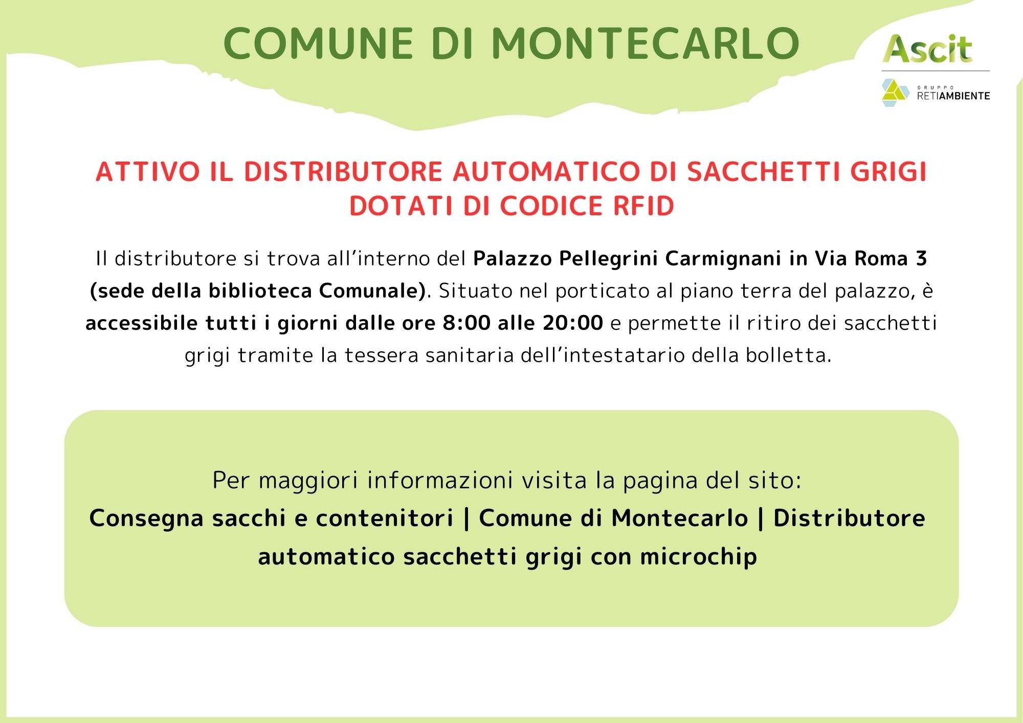 Avviso di selezione Esa – Elbana Servizi Ambientali - Ascit